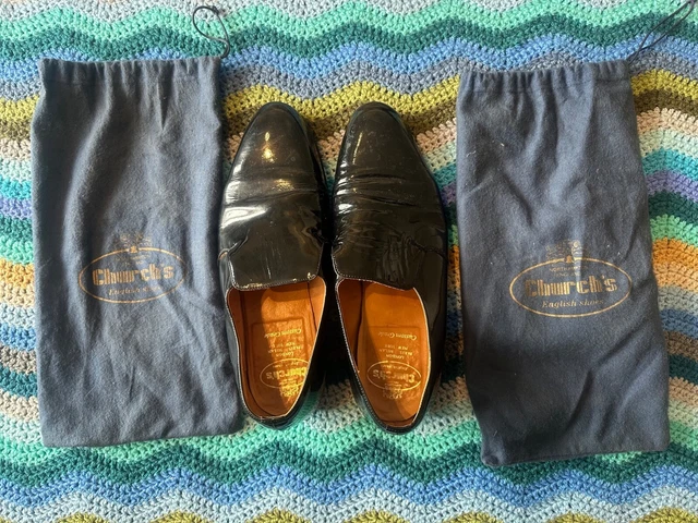 CHURCH'S GENTS PATENT Leather Shoes / Formal Dress Shoes - Dance Shoes ...