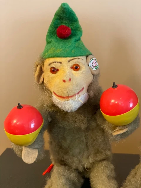 2 VINTAGE MAX Carl Original Monkey Wind Up Toy West Germany Overwound ...