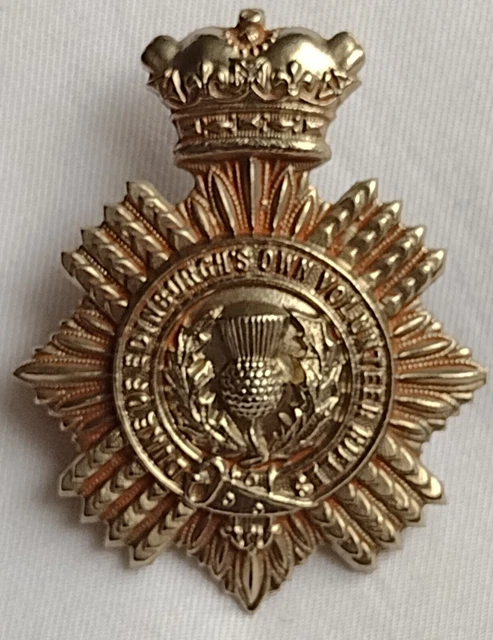 VICTORIAN DUKE OF Edinburgh's Own Volunteer Rifles Cap Badge QVC 2 Lugs ...