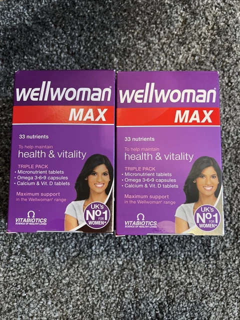 VITABIOTICS WELLWOMAN MAX, Health & Vitality - X 2 £26.72 - PicClick UK