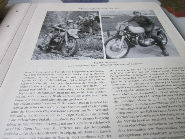 MOTORRAD ARCHIV PROMINENZ 4209 Ing Harald Oelerich EUR 5,30 - PicClick DE