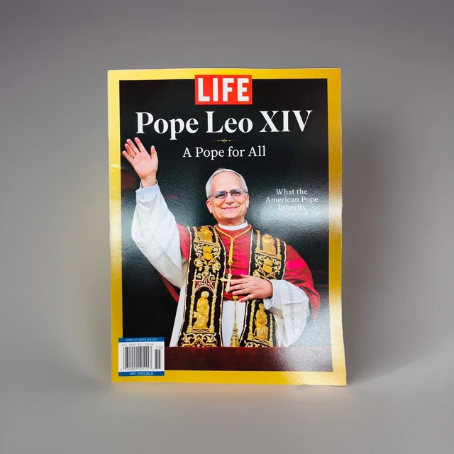 NEW TIME MAGAZINE Pope Leo XIV August 2025 New Pope A Pope For All £8. ...