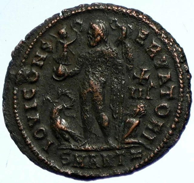 LICINIUS I AUTHENTIC Ancient Roman Coin w JUPITER ZEUS Global VICTORY ...