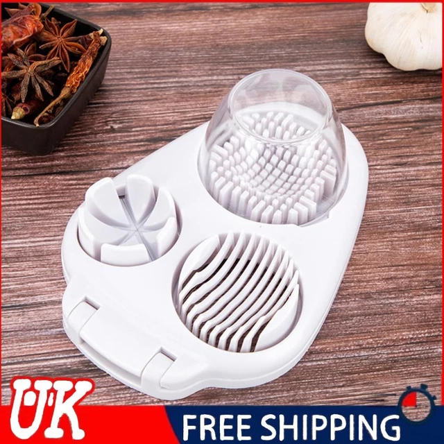 3 IN 1 Egg Cutter Egg Chopper 3 Slice Modes Stainless Steel Wire ...