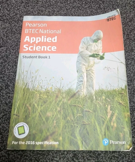 BTEC LEVEL 3 Nationals Applied Science Student Book 1 By Pearson £14.00 - PicClick UK