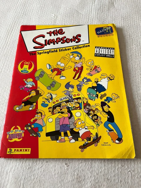 PANINI THE SIMPSONS Springfield Collection sticker Album Complete All ...