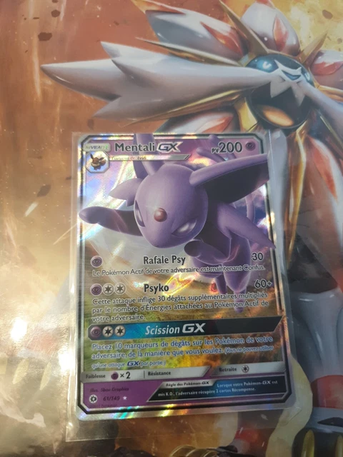 CARTE POKÉMON MENTALI GX 61/149 Soleil et Lune PCA 9 FR EUR 19,50 ...