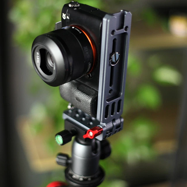 L-SHAPE MOUNT PLATE Foldable L Shape Holder L-Bracket for Canon Nikon ...