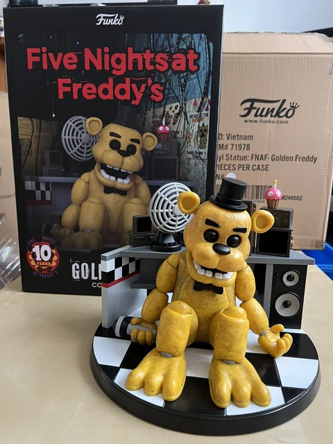 FIVE NIGHTS AT Freddy's Golden Freddy Statue Jumbo Collectible 10 Years ...