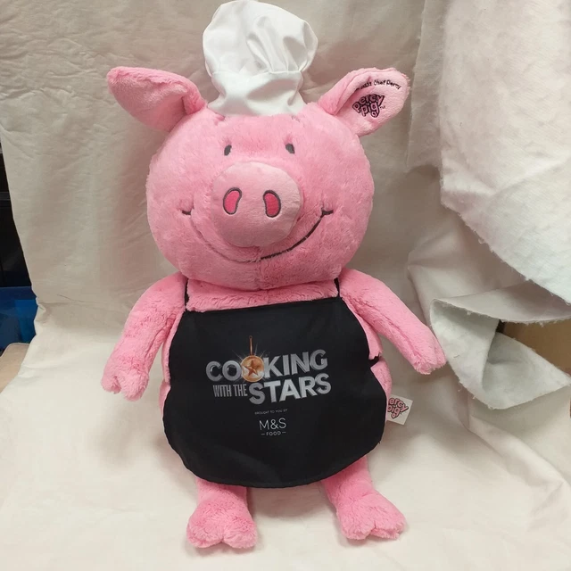 MARKS & SPENCER Percy Pig Soft Toy Cooking With The Stars Chef 60cm H04 ...