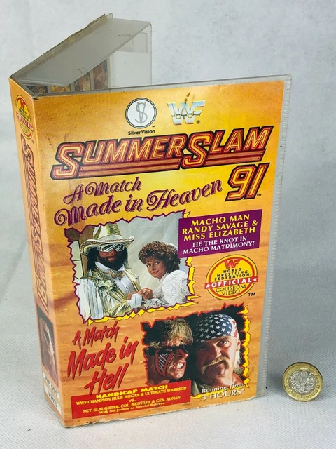 VHS VIDEO SUMMERSLAM 91 WWF WWE WRESTLING VIDEO TAPE Mouldy Old £5.68 ...