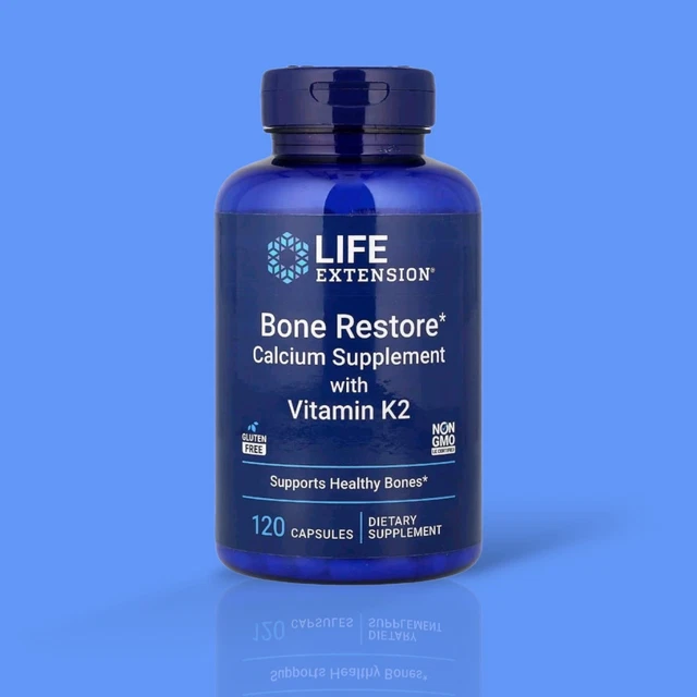 LIFE EXTENSION BONE Restore with Vitamin K2, 120 Capsules £41.99 ...