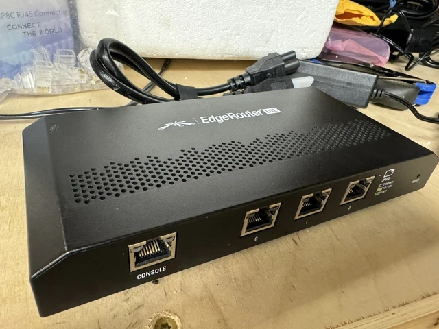 UBIQUITI EDGEROUTER LITE 3-Port Router - Upgraded 64GB Lexar Flash ...