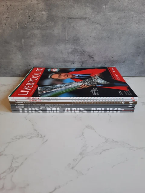 LIVERPOOL FOOTBALL CLUB LFC - Official Matchday Programmes x7 - Bundle ...