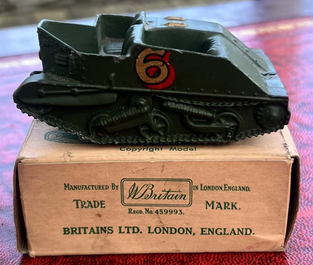 1950S BRITAINS DIECAST Model Of A Bren Gun Carrier No1876 In Original ...