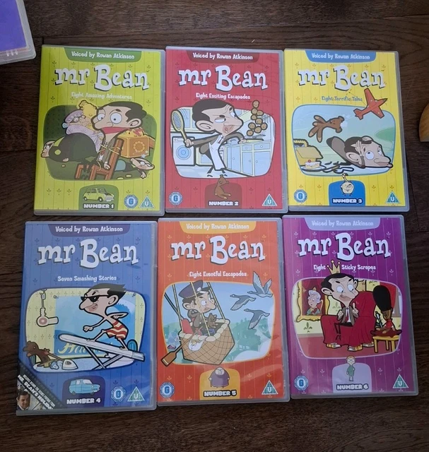 MR BEAN ANIMATED Series DVD Bundle Collection Vol 1-6 Rowan Atkinson ...