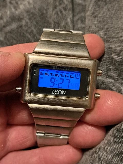 VINTAGE RARE ZEON watch Working Good Condition See Photos/Description £ ...