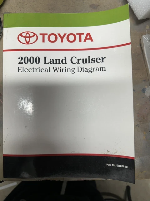 OEM TOYOTA LAND Cruiser 2000 Model Electrical Wiring Diagram Manual ...