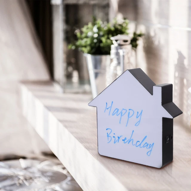 DIY NIGHT LIGHT Handwritten Message Box Leaving Messages Board Erasable ...
