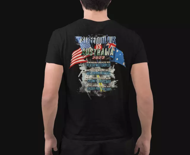 STREET OUTLAWS USA Australian Tour T-shirt No Prep Kings S M L XL 2XL 3XL 4XL $22.25 - PicClick CA