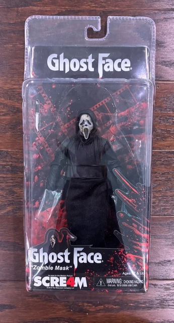 RARE SCREAM 4 Ghostface Ghost Face Zombie Mask - Figure PVC 7" NECA ...