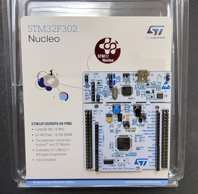 [3dmakerworld] Stm32 Nucleo 64 Development Board With Stm32f103rb Mcu £22 40 Picclick Uk