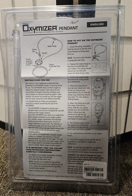 OXYMIZER PENDANT | Disposable Oxygen Conserving Device |Cannula W ...