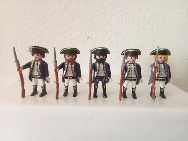 PLAYMOBIL HISTORY 5 French Soldiers new custom Bundle B EUR 35,00 ...