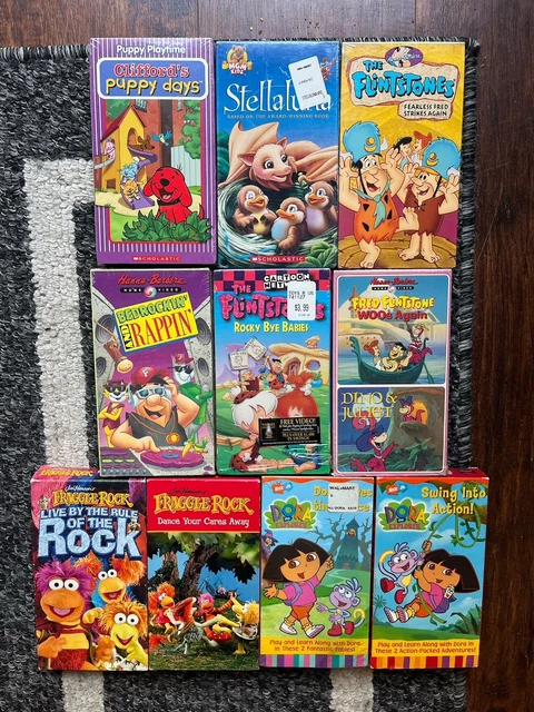 CHILDREN 90S VHS Bundle Cartoon Network Nickelodeon Dora Flinstones ...