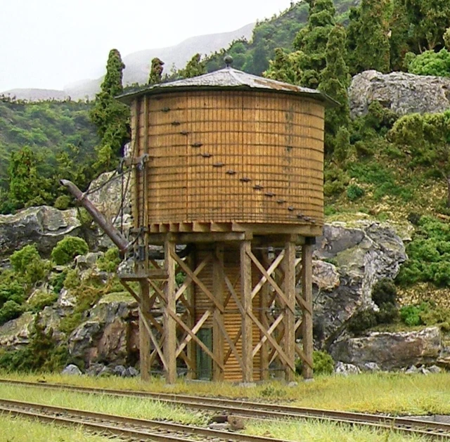 HO SCALE CAMPBELL Scale Models Railroad Water Tank - #356 - Assembled ...