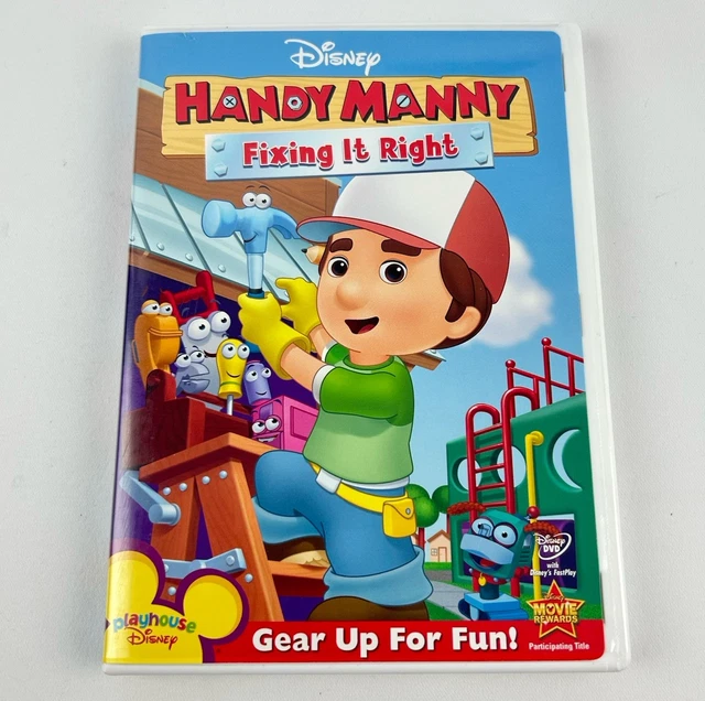 WALT DISNEY HANDY Manny Fixing It Right DVD - Kids & Toddler TV show ...