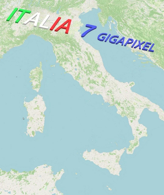 Mappa Piantina Stampa Grande Formato Cartina Stradale Gigapixel Italia
