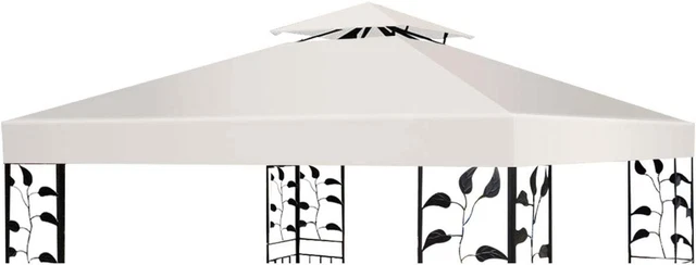 TELO DI RICAMBIO per Gazebo, Baldacchino a Doppio Strato Con Camino ...