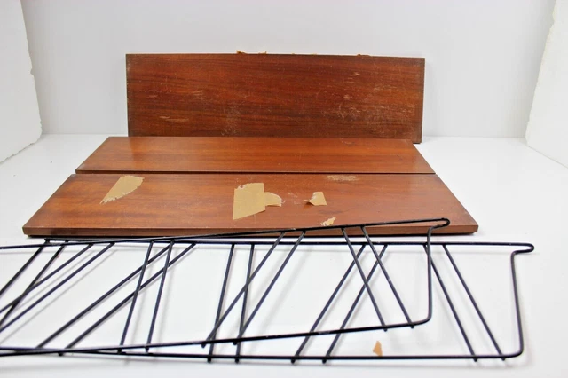 VINTAGE SHELF WALL Rack String Era for Refurbishment 3 Floors 2 Ladder ...