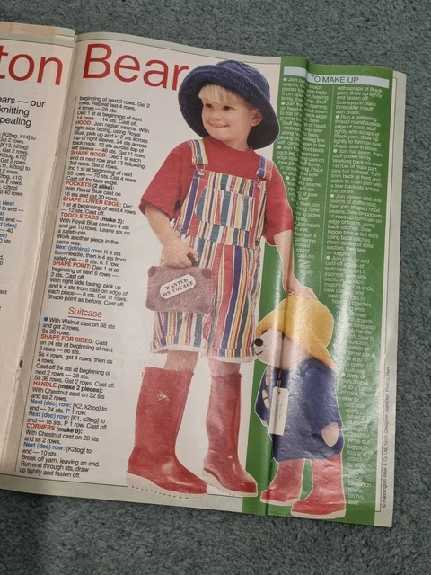 Womans Weekly Paddington Bear Soft Toy Knitting Pattern Alan Dart 19