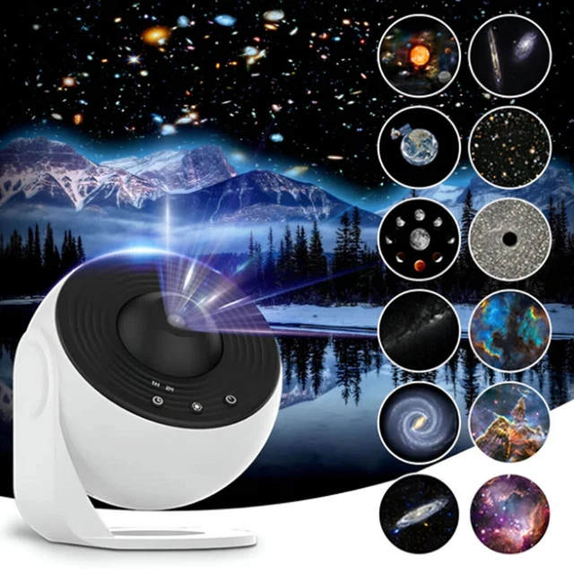 PLANETARIUM GALAXY STARRY Sky Projector 12in1 Night Light Rotating Star LED Lamp £20.89 ...