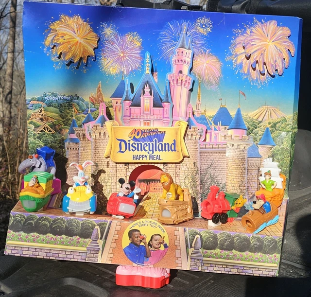 RARE MCDONALDS DISNEY Happy Meal Promo Display 40 Years of Adventure ...