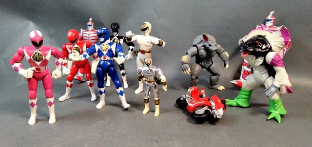 MIGHTY MORPHIN POWER Rangers Action Figures Plus Lord Zedd/Prantishead ...