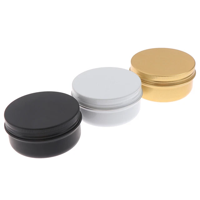 ROUND SURVIVAL KIT Tin Small Empty Pot Plain Metal Storage Bit Box Mini ...