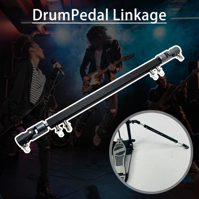 DOUBLE BASS KICK Drum Pedal Linkage Link Connecting Bar Rod Driveshaft ...