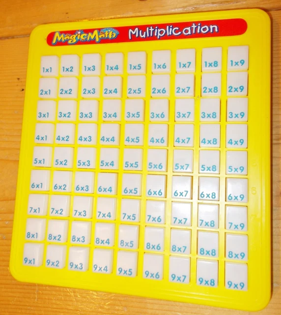 VINTAGE '93 MAGIC Math Multiplication Table Press & See (non-electric ...