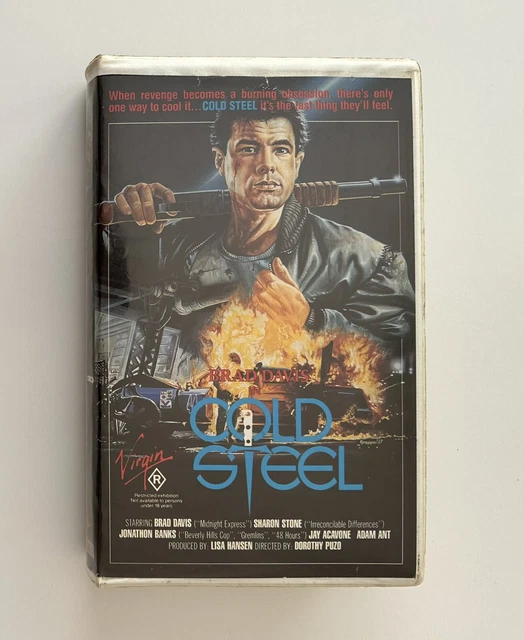 COLD STEEL [VHS] Virgin Big Box Clamshell Ex-Rental Video Tape Adam Ant ...