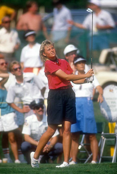 LISELOTTE NEUMANN IN action in the U.S. Women's Open Golf - Golf 1988 ...