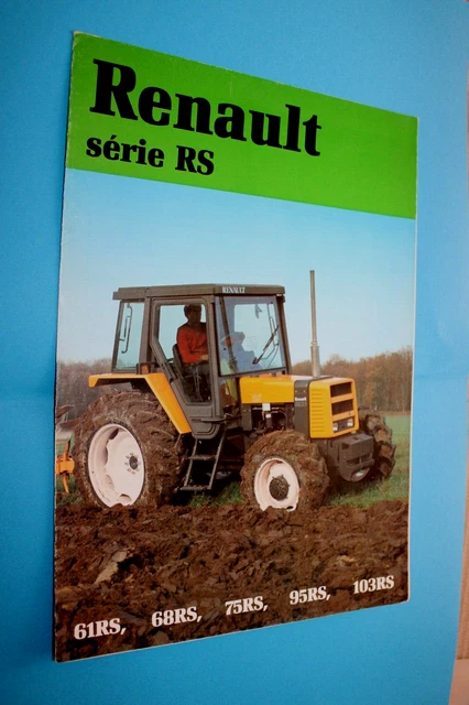 PROSPECTUS TRACTEUR RENAULT Série RS 1985 Brochure Prospekt Tractor Traktor EUR 12,99 - PicClick FR