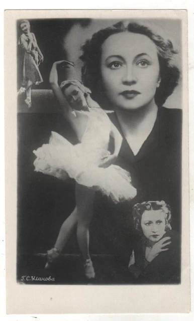 1953 GALINA ULANOVA russische Ballerina BALLETT Tänzerin sowjetisch ...