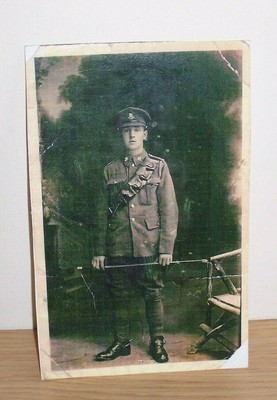 WW1 MILITARIA COLLECTABLE, Photograph of World War 1 Soldier in Full ...