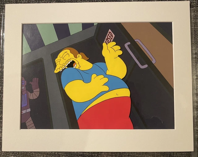 THE SIMPSONS - Animation Art Original Production Cel - Comic Book Guy ...