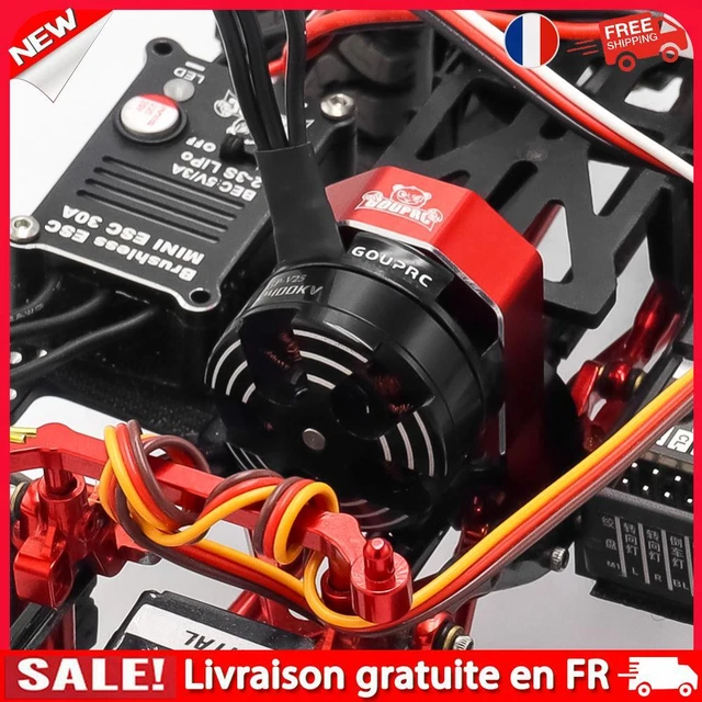 2204 2400KV BRUSHLESS Outrunner Motor with Transmission & ESC for SCX24 ...