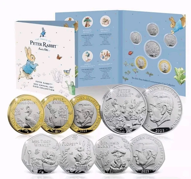 2023 THE WORLD of Peter Rabbit Commemorative Full Set Pitcairn Islands ...