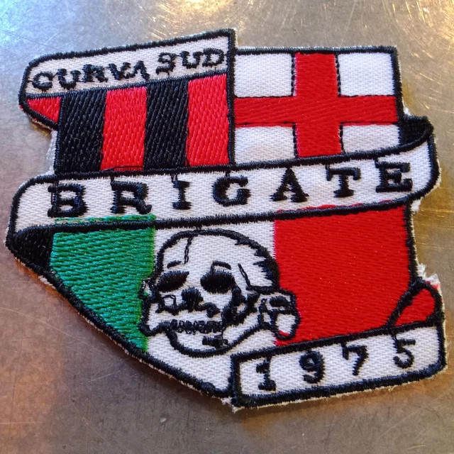 BRIGATE ROSSONERE 1975 BRN Curva Sud Milan Ultras Vintage Patch Nuova ...